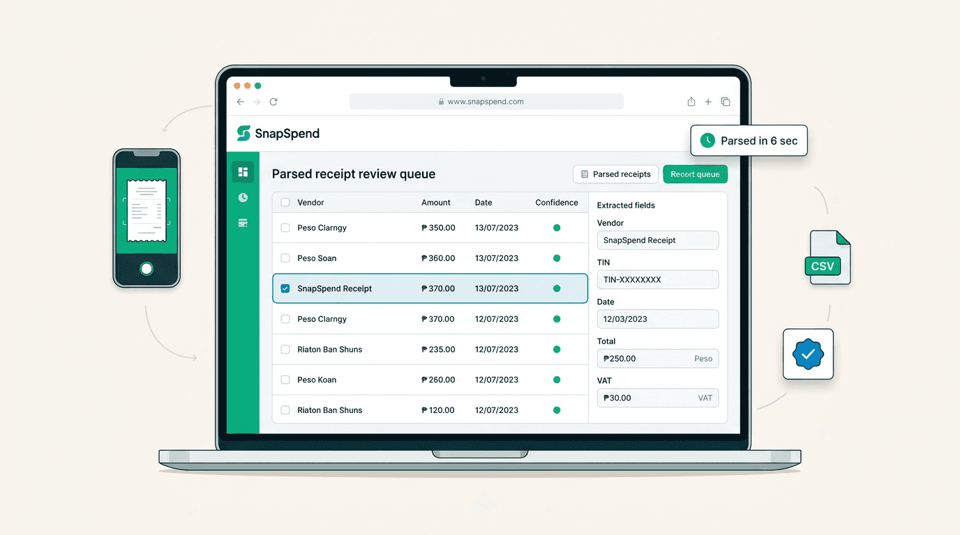 SnapSpend — Stop encoding receipts. Snap them instead.
